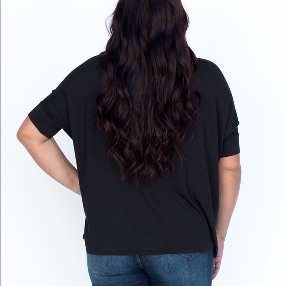 Agnes & Dora | Tops | Agnes Dora Black Boxy Tee | Poshmark